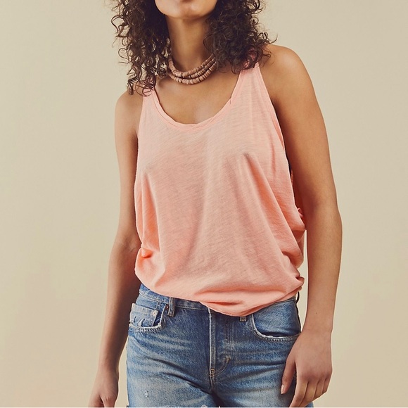 Free People | Tops | Free People Pearl Tank In Pink Star | Poshmark